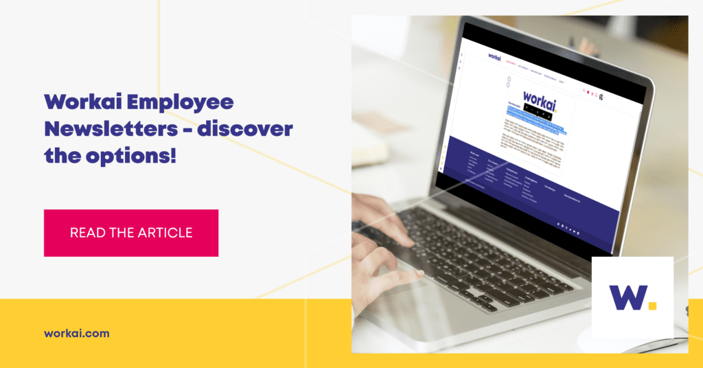 Workai employee newsletters - discover the options! Workai employee newsletters - discover the options!