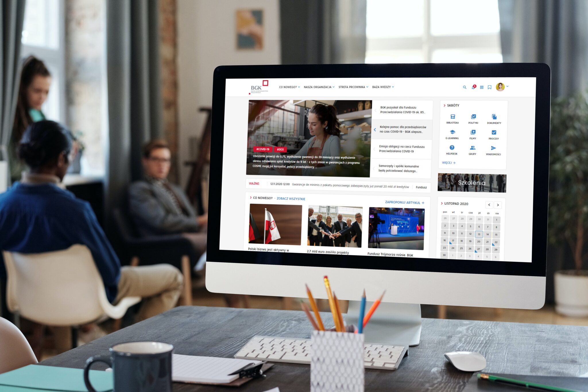 Improving knowledge sharing with bank intranet for BGK