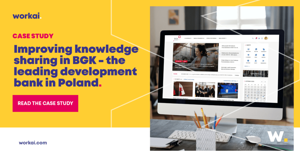 Improving knowledge sharing with bank intranet for BGK