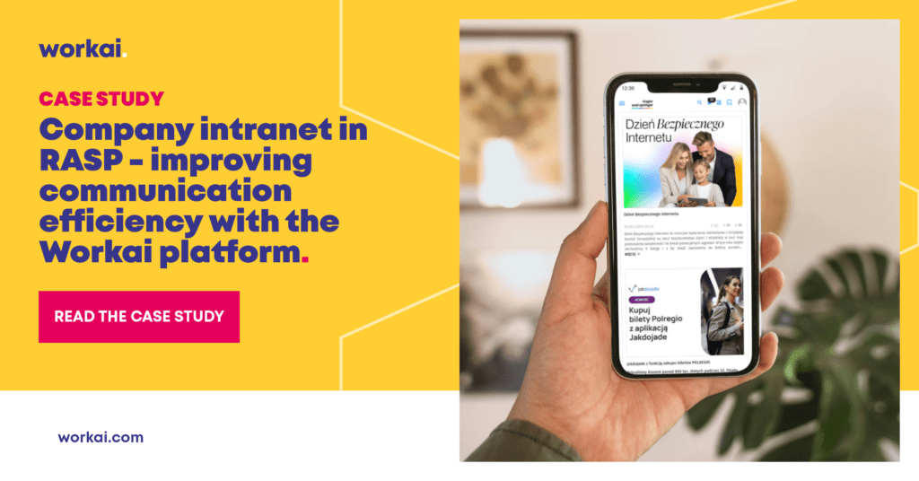 Company intranet in RASP – improving communication efficiency | Workai
